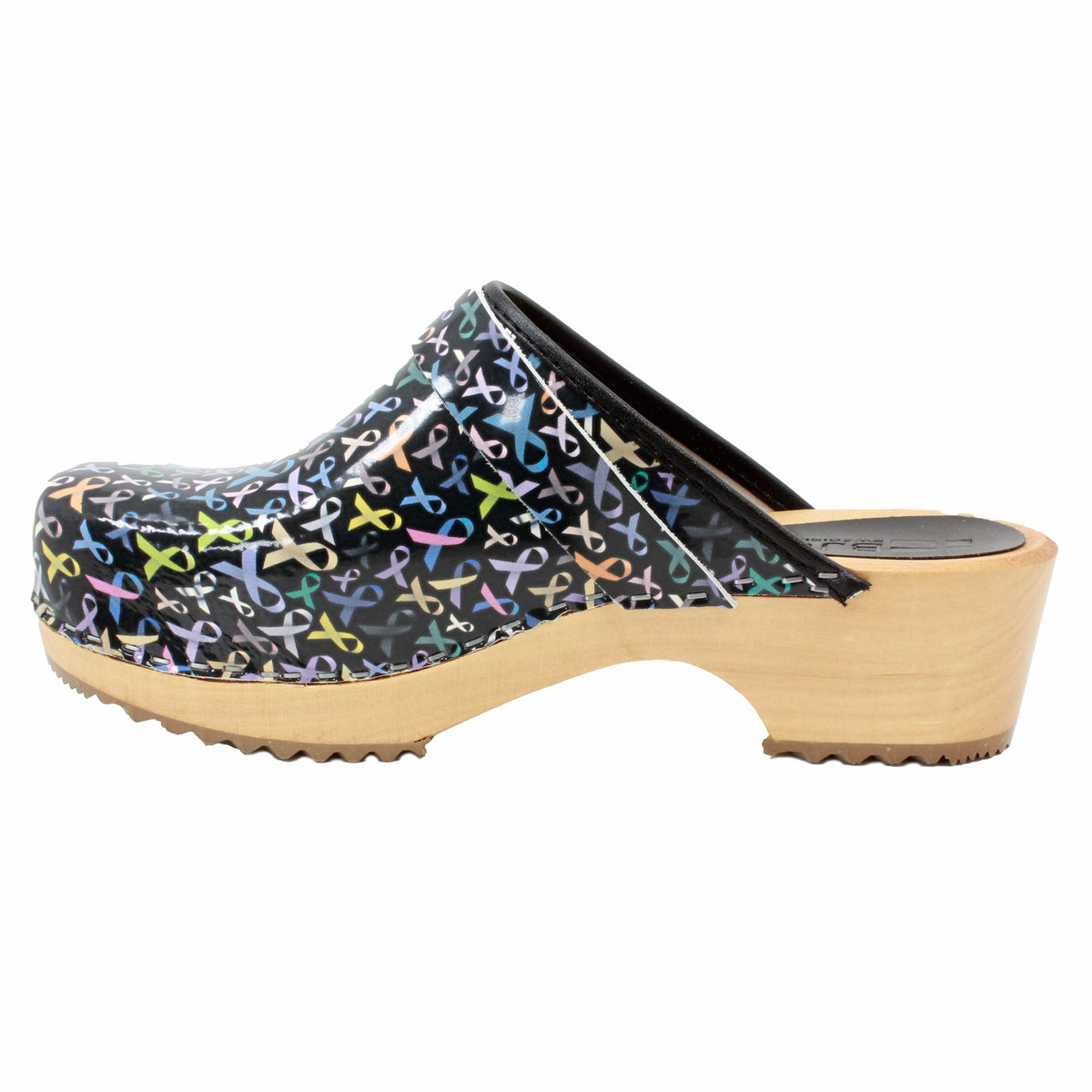 Maja Wood Hope Ribbons Printed Leather Clogs – BJORK Swedish Comfort