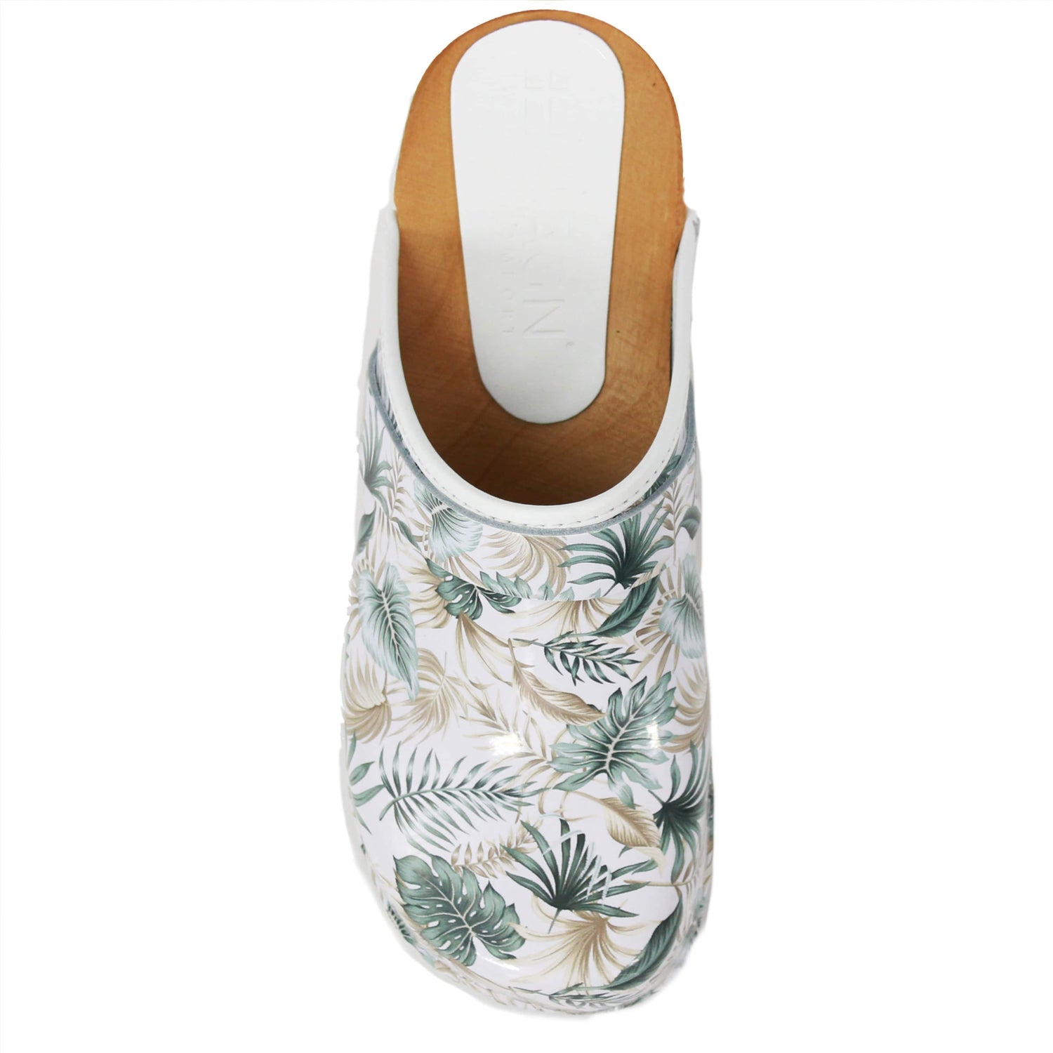 Maja Open Back Tropical Leather Clogs – BJORK Swedish Comfort