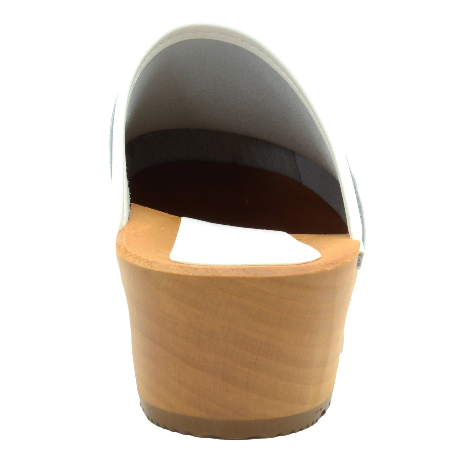 Maja Open Back Stencil Leather Clogs – BJORK Swedish Comfort