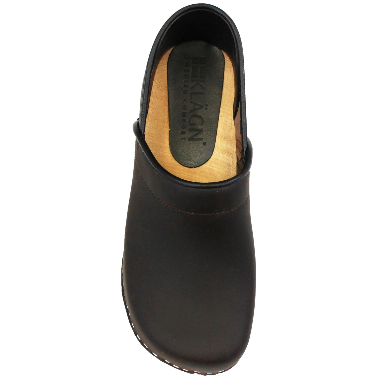 Tindra Wood Closed Back Grip Brown Leather Clogs – BJORK Swedish Comfort