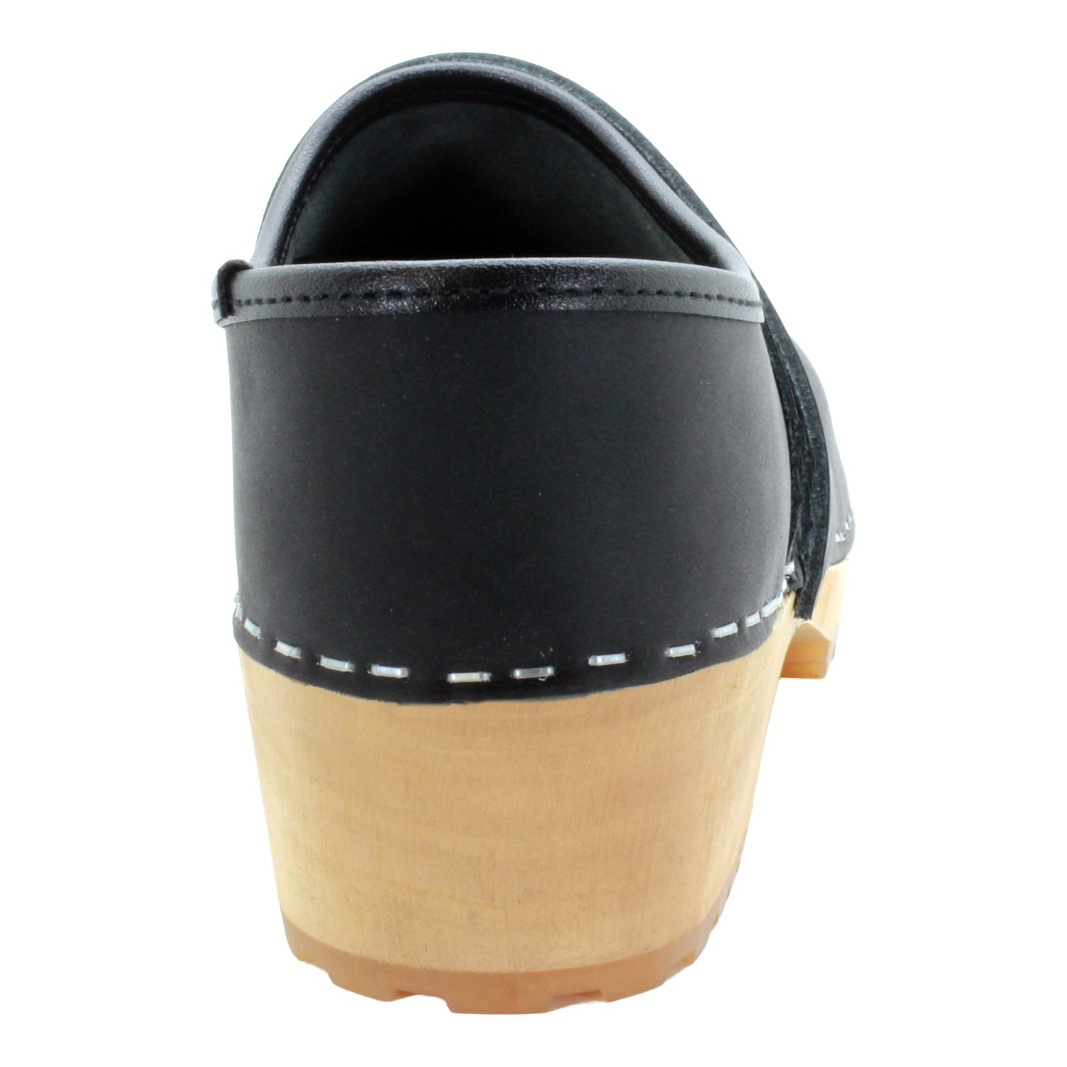 Tilda Wood Classic Closed Back Leather Clogs – BJORK Swedish Comfort