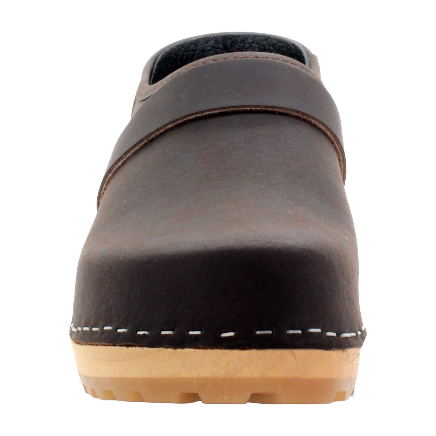 Tilda Wood Classic Closed Back Leather Clogs – BJORK Swedish Comfort