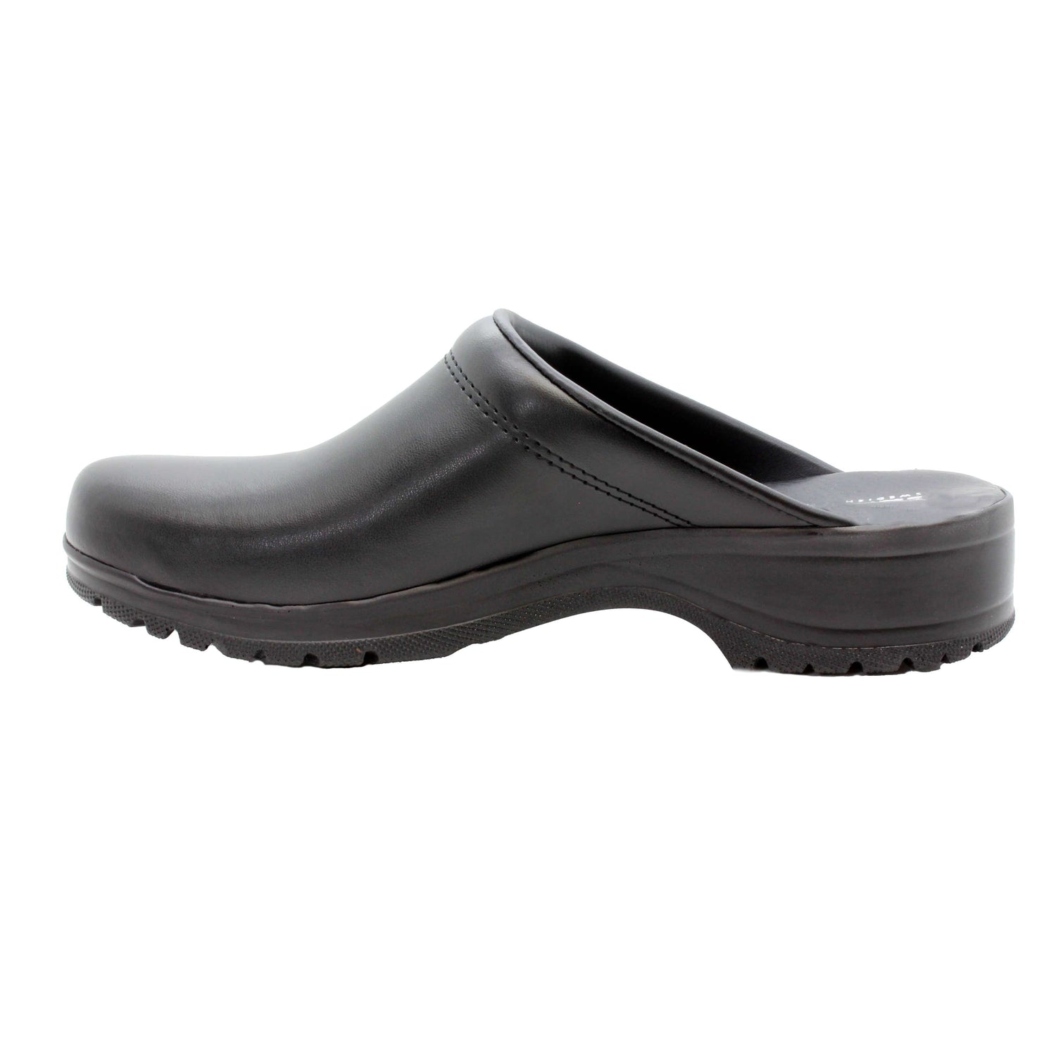Flex Pro Open Back Black Leather Clogs – BJORK Swedish Comfort