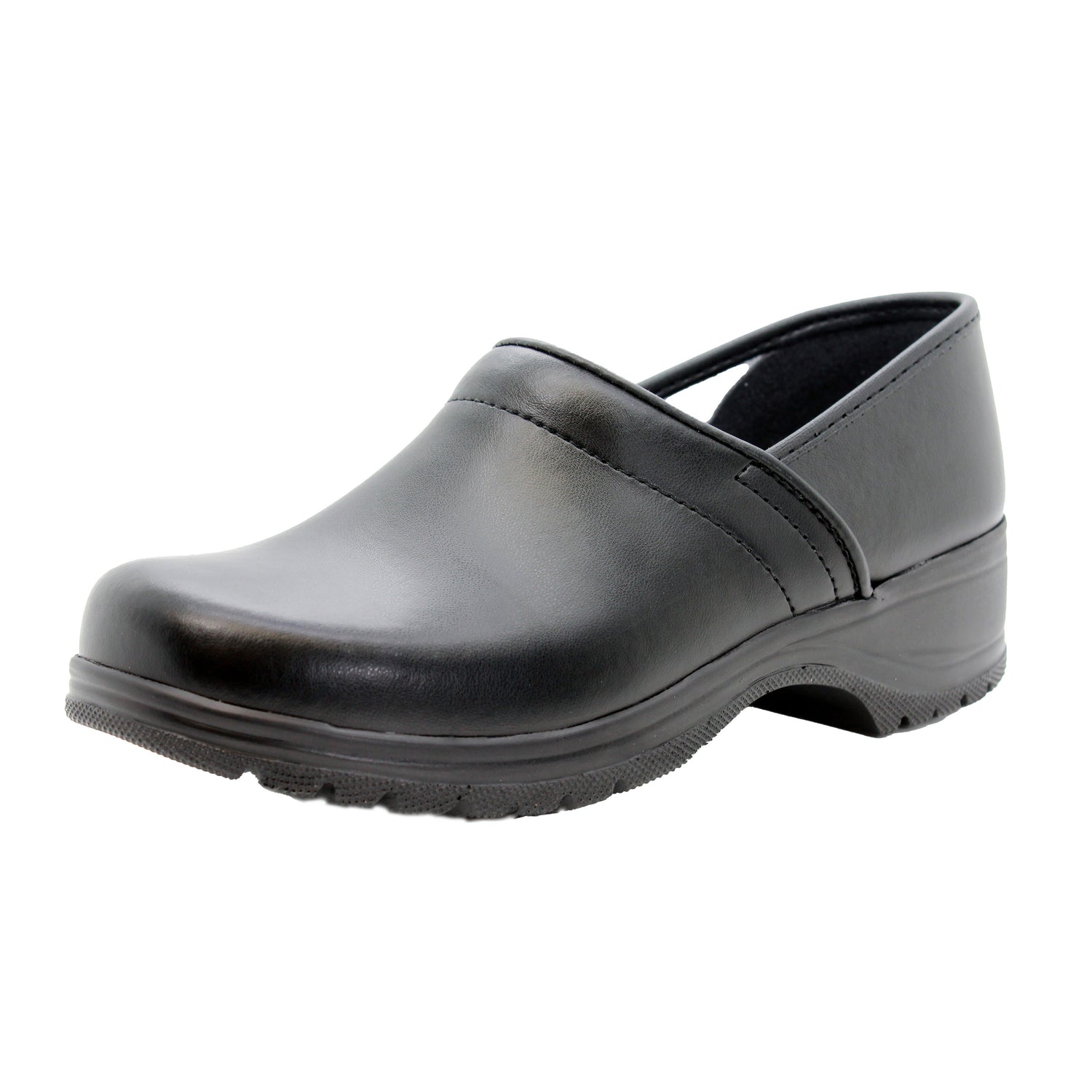 Flex Pro Closed Back Black Leather Clogs – BJORK Swedish Comfort