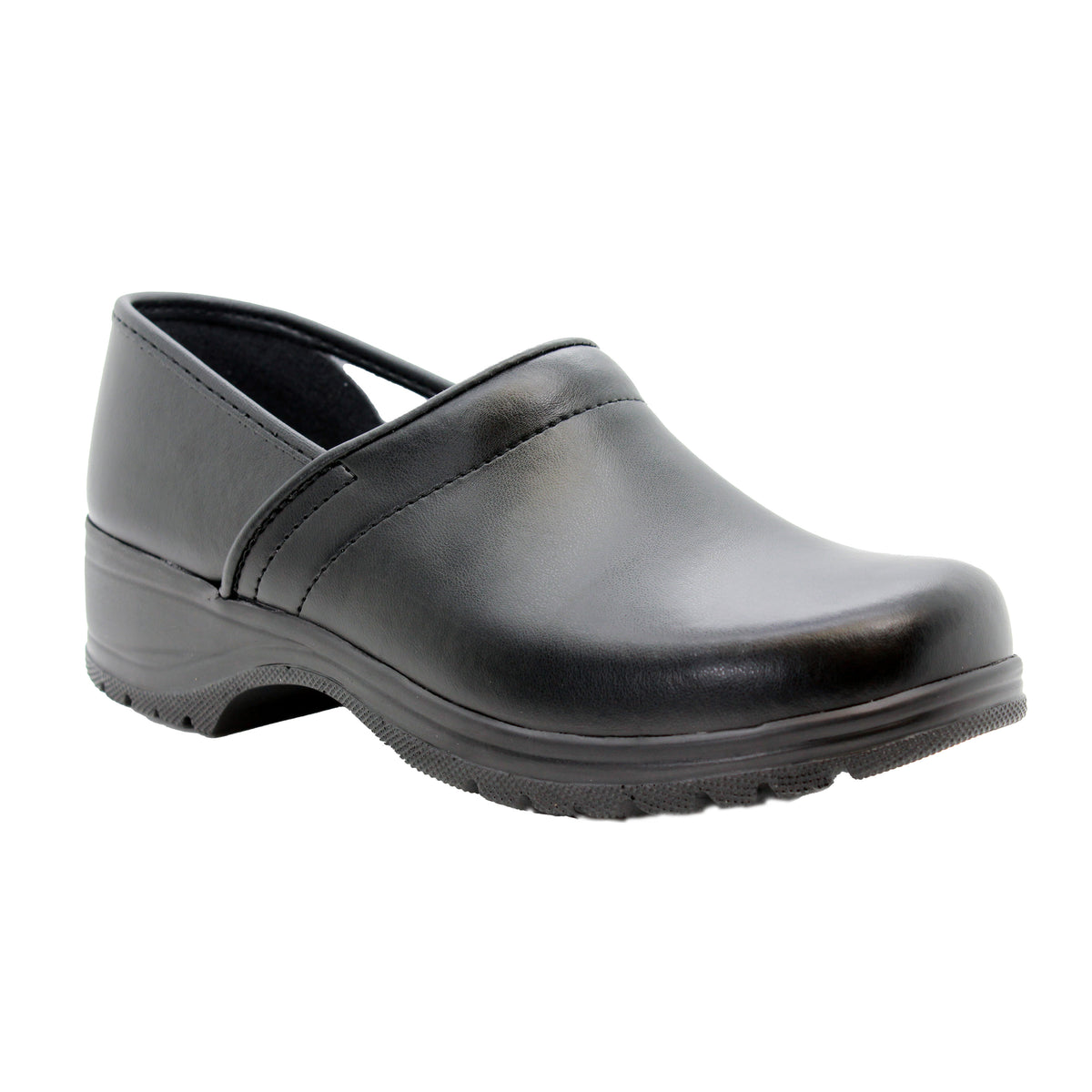 Flex Pro Closed Back Black Leather Clogs – BJORK Swedish Comfort