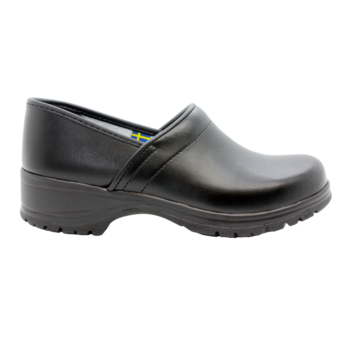 Flex Pro Closed Back Black Leather Clogs – BJORK Swedish Comfort