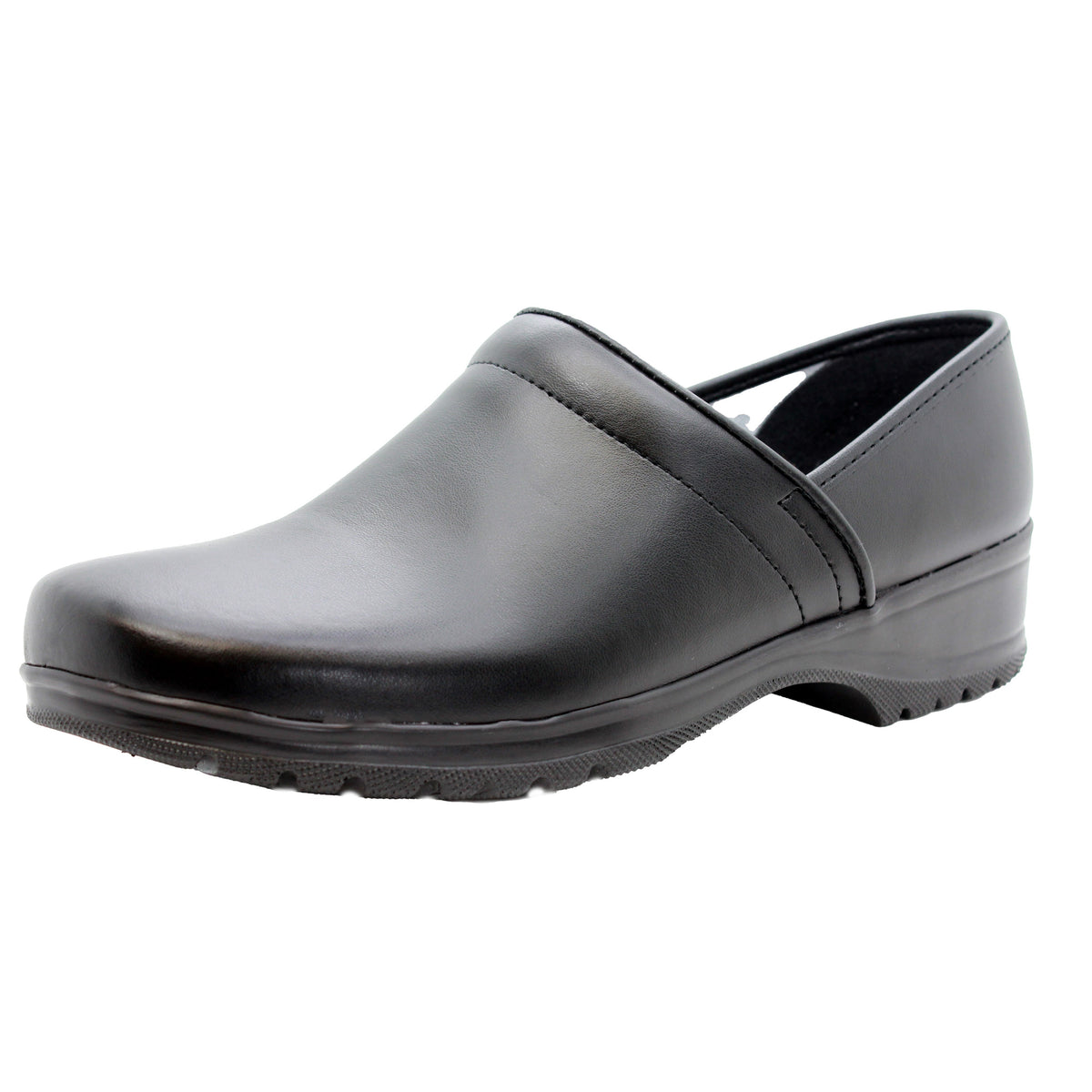 Men's Flex Pro Closed Back Black Leather Clogs – BJORK Swedish Comfort