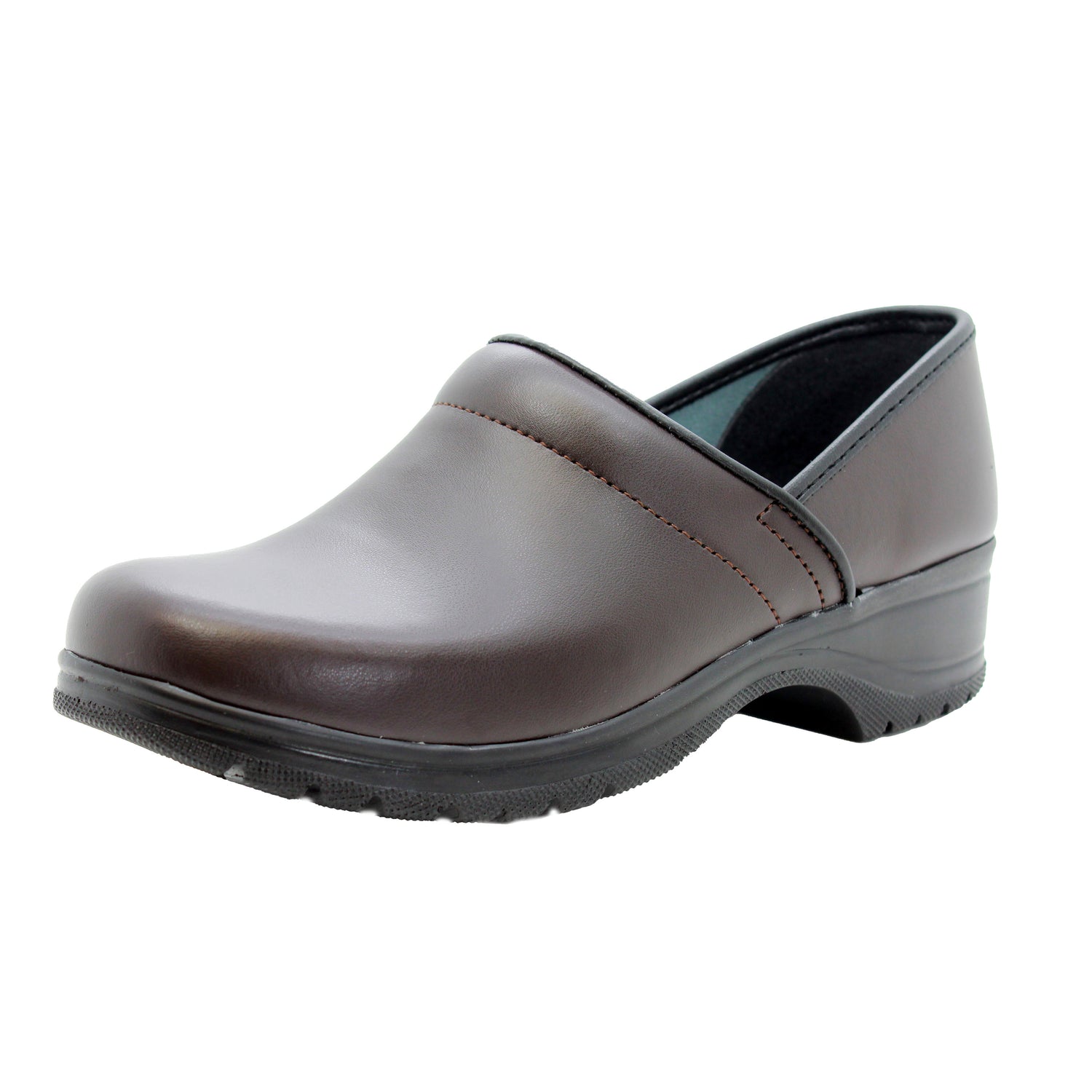 Flex Pro Closed Back Brown Leather Clogs – BJORK Swedish Comfort