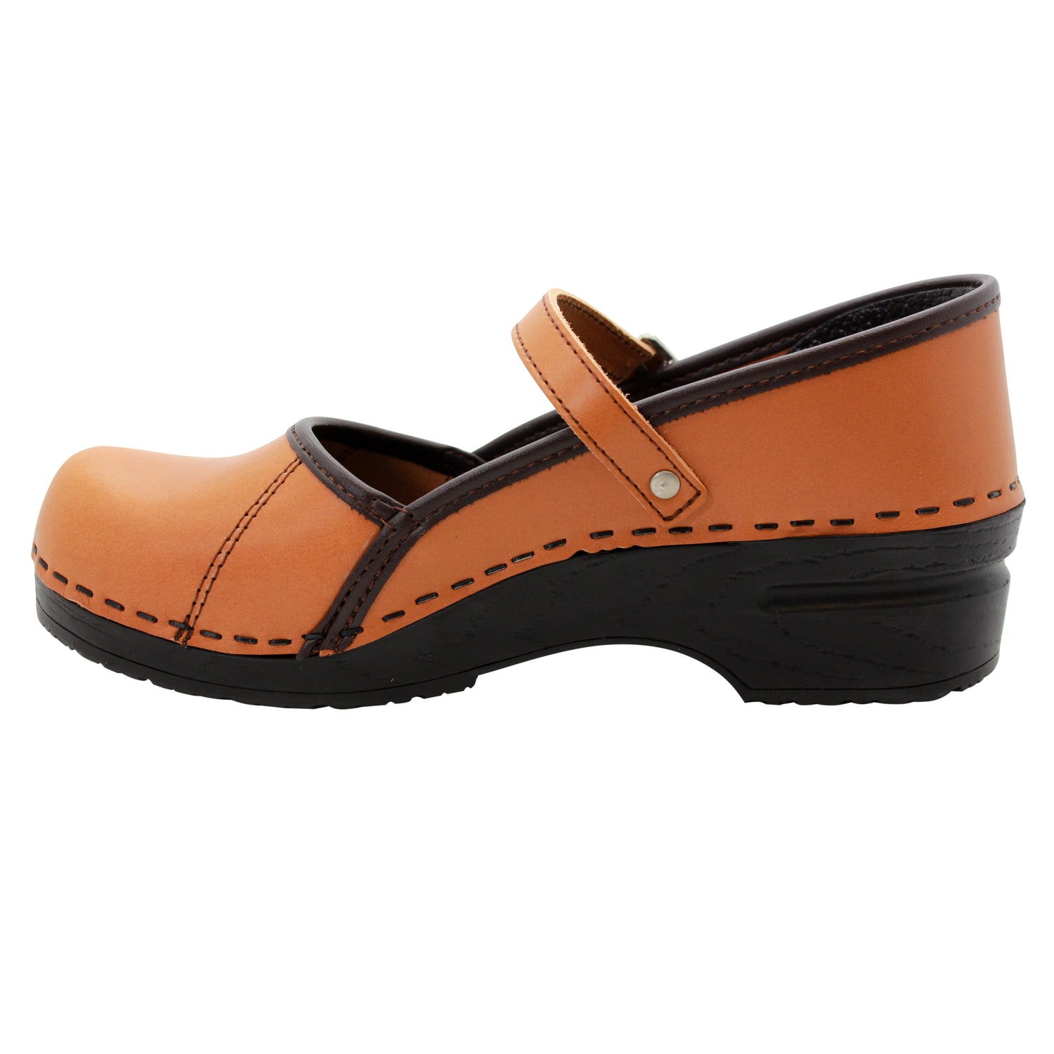 MARCELLA Mary Jane Caramel Veg Tan Leather Clogs – BJORK Swedish Comfort