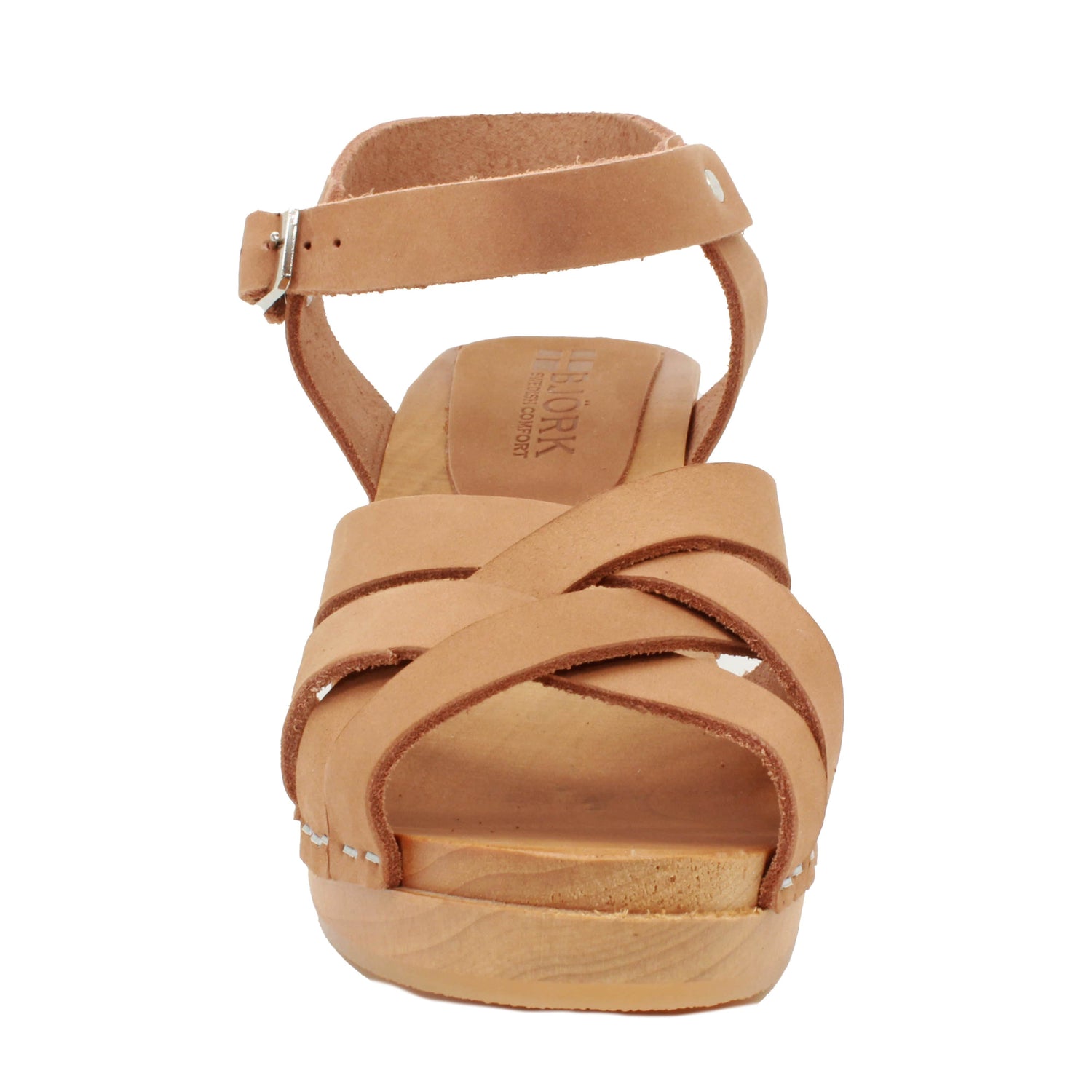 ULRIKA Swedish Wood Clog Sandals in Nubuck Leather – BJORK Swedish Comfort