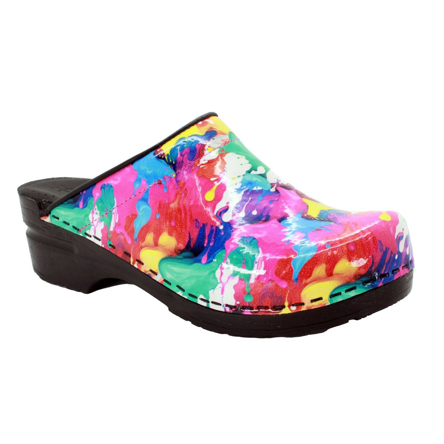 Splat Open Back Pro Leather Clogs – BJORK Swedish Comfort