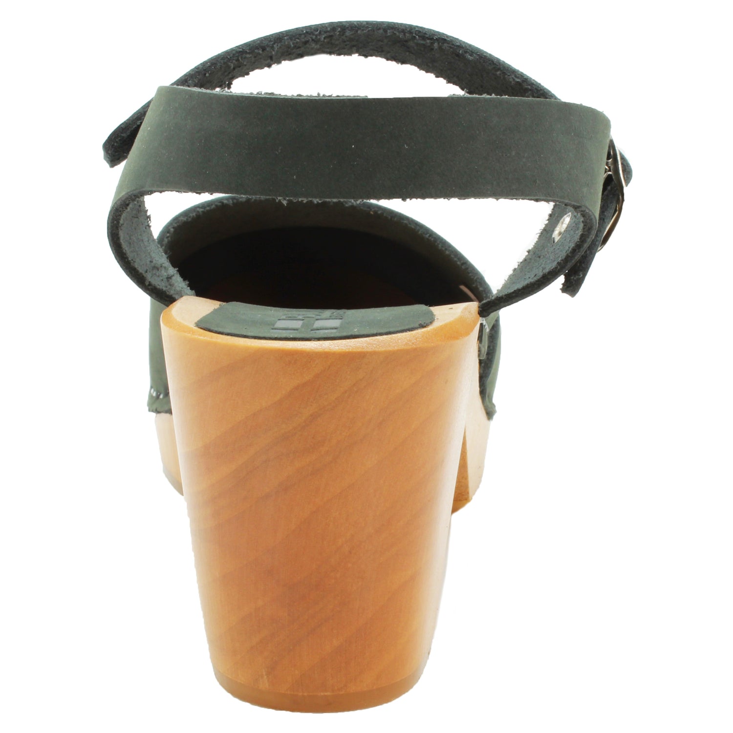 MARGARETA Swedish Wood Clog Sandals in Forest Oiled Leather – BJORK ...