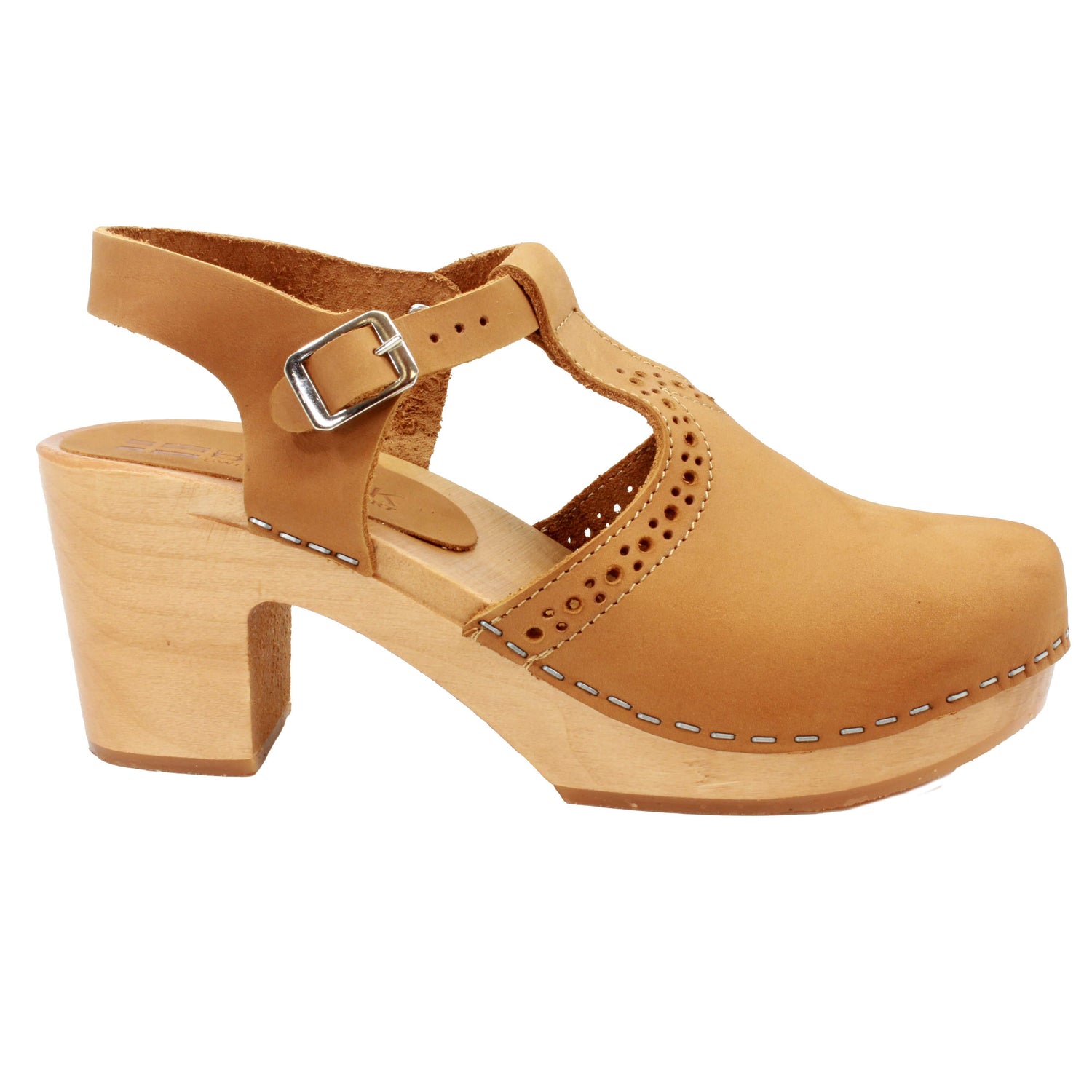 CLARA Swedish Wooden Clogs in Camel Nubuck – BJORK Swedish Comfort