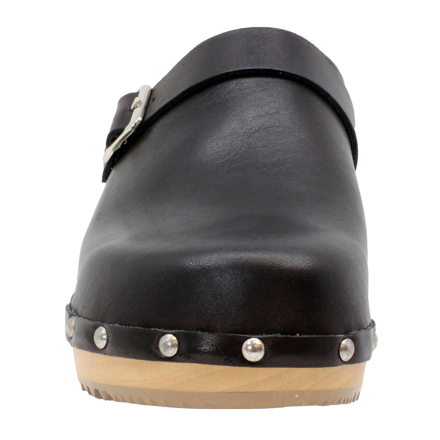 Anna Wood Open Back Full Grain Natural Leather Clogs – BJORK Swedish ...