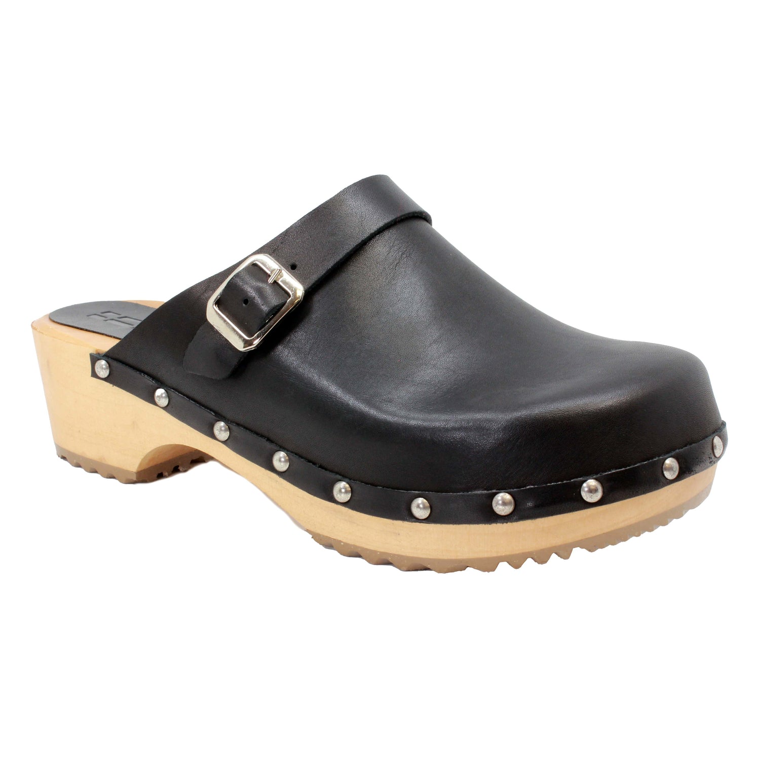 Anna Wood Open Back Full Grain Natural Leather Clogs – BJORK Swedish ...