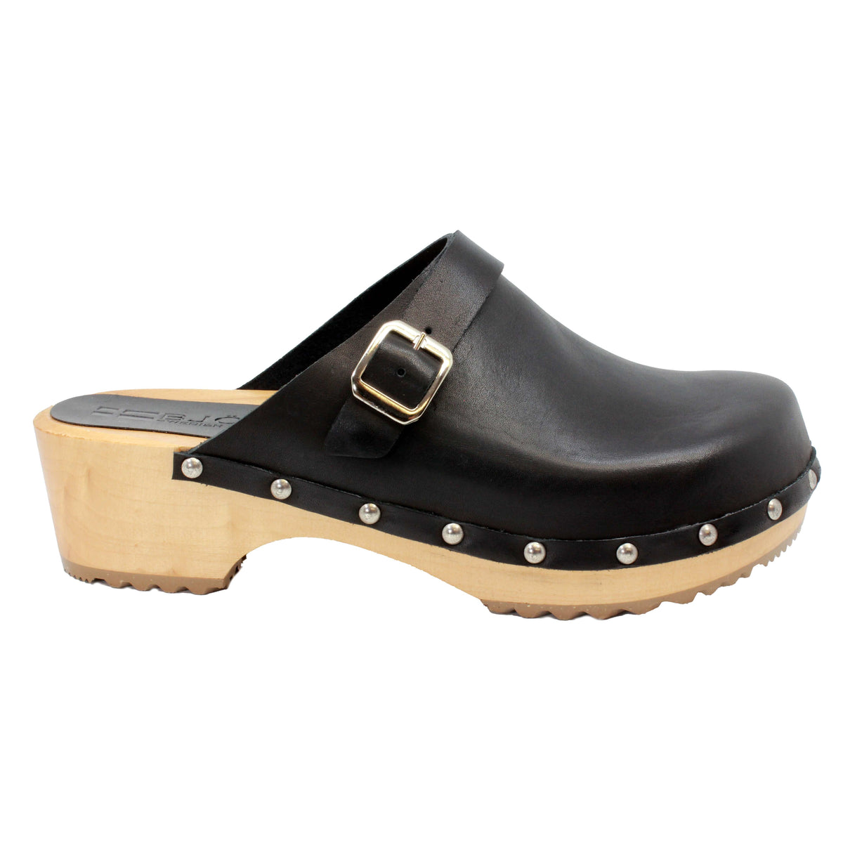 Anna Wood Open Back Full Grain Natural Leather Clogs – BJORK Swedish ...