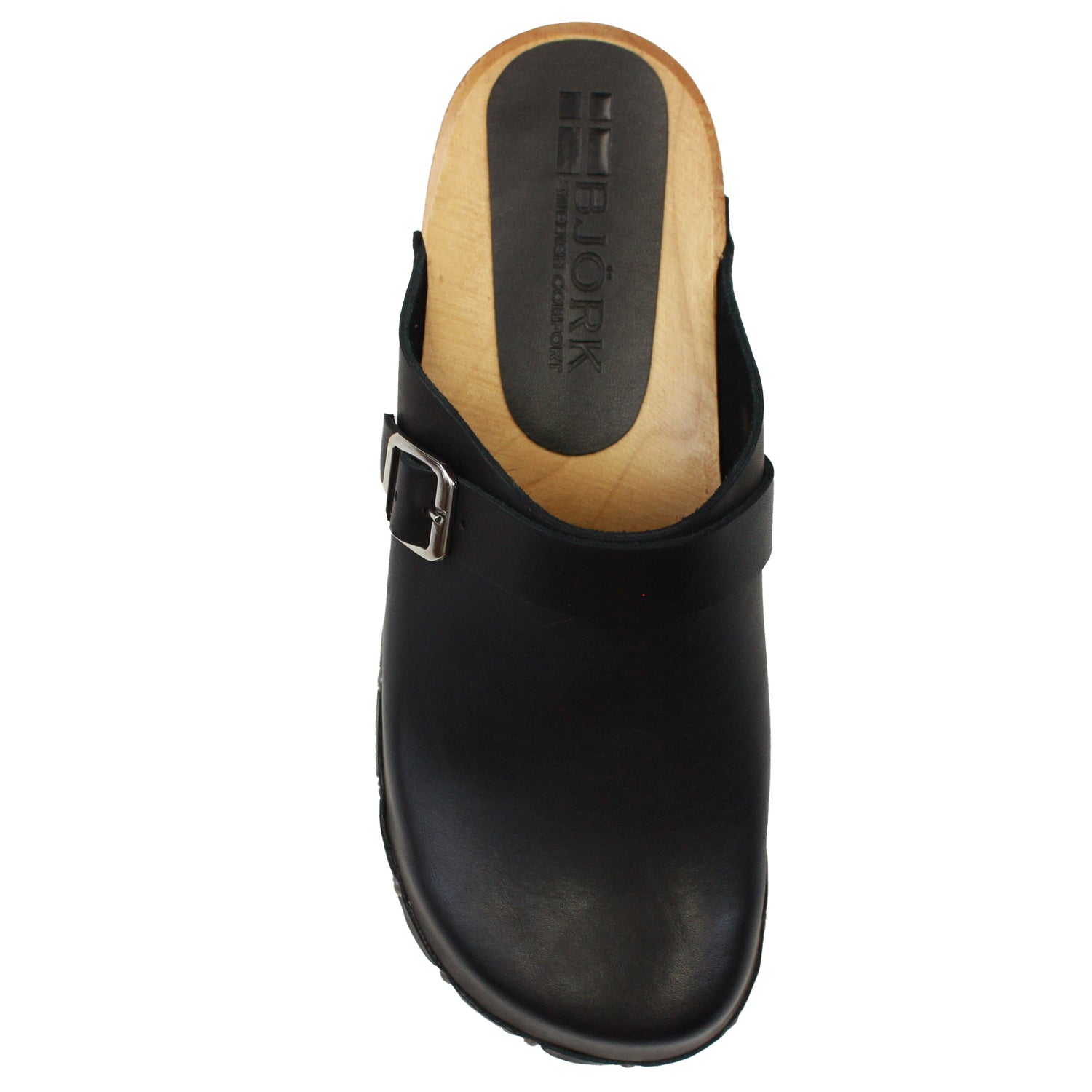 Anna Wood Open Back Full Grain Natural Leather Clogs – BJORK Swedish ...