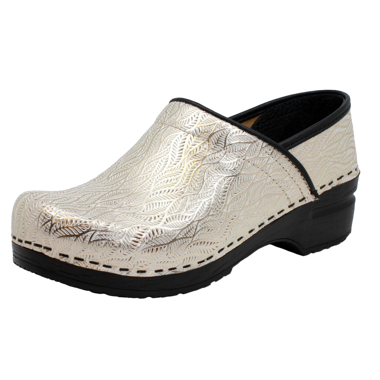 PROFESSIONAL Mysa Natural Tooled Leather Clogs – BJORK Swedish Comfort