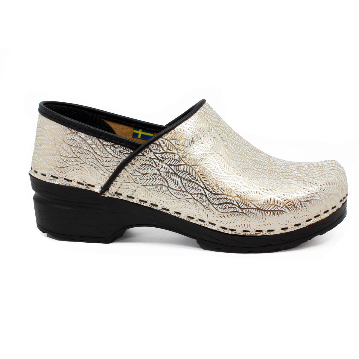 PROFESSIONAL Mysa Natural Tooled Leather Clogs – BJORK Swedish Comfort