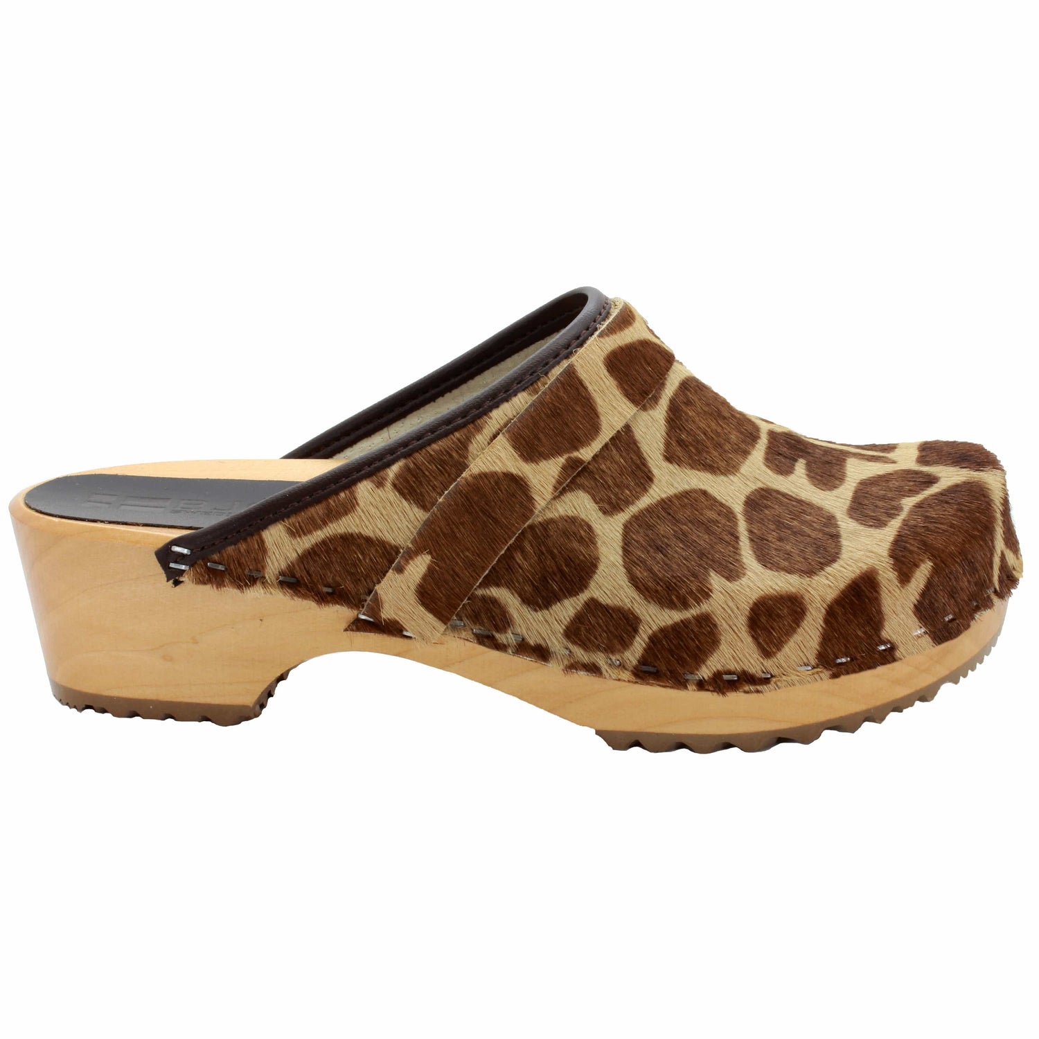 Safari Wood Open Back Giraffe Clogs – BJORK Swedish Comfort