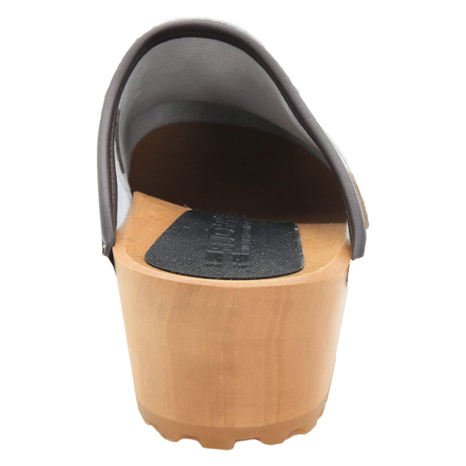 Safari Wood Open Back Brown Cow Leather Clogs – BJORK Swedish Comfort