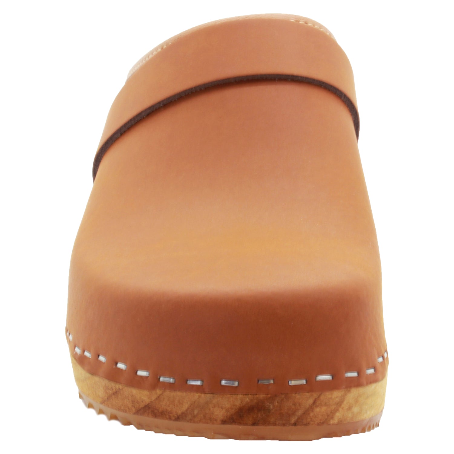 Maja Wood Open Back in Nubuck Leather – BJORK Swedish Comfort