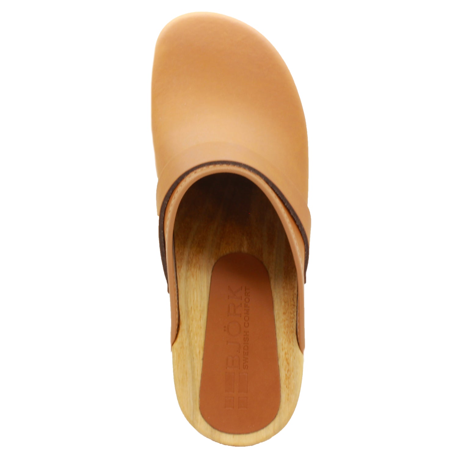 Maja Wood Open Back in Nubuck Leather – BJORK Swedish Comfort