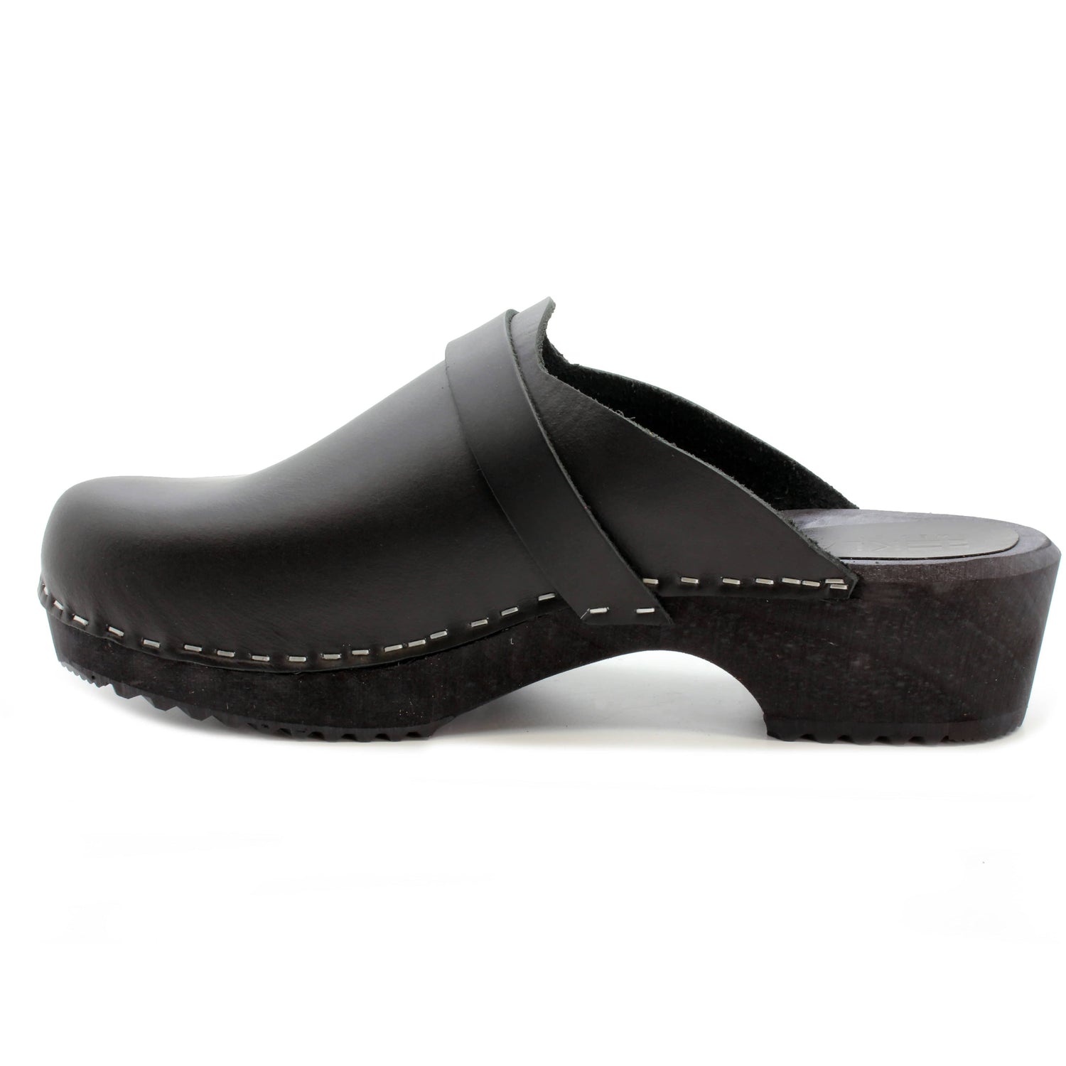 Men's Axel Leather Open Back Wooden Clogs – BJORK Swedish Comfort