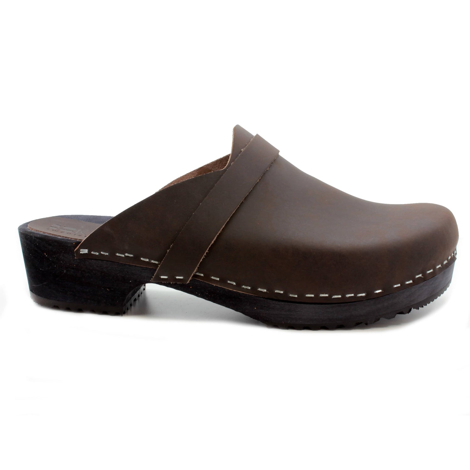 Men's Axel Leather Open Back Wooden Clogs – BJORK Swedish Comfort