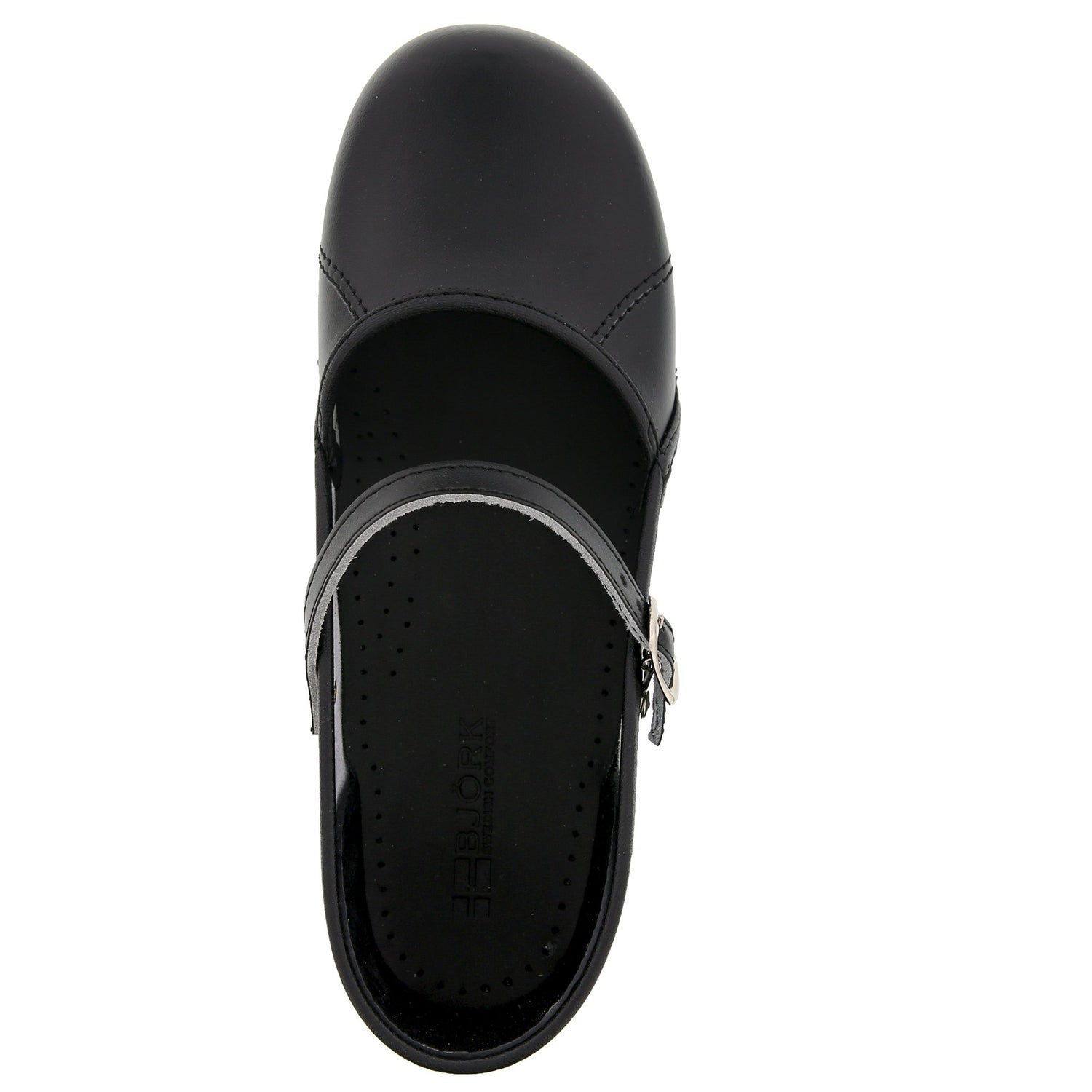 MARCELLA Mary Jane Black Cabrio Leather Clogs – BJORK Swedish Comfort