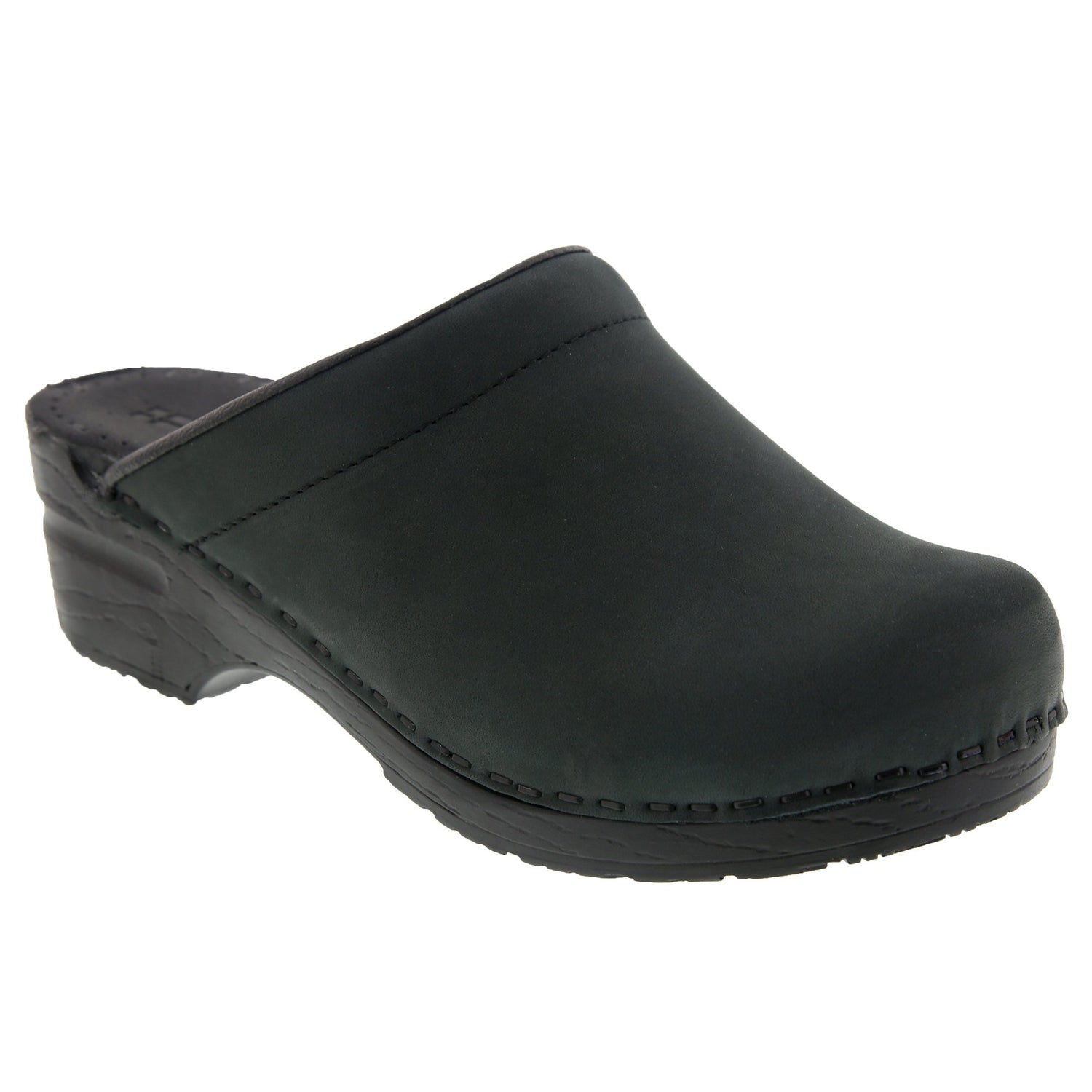 SARA OPEN BACK Oiled Leather Clogs – BJORK Swedish Comfort