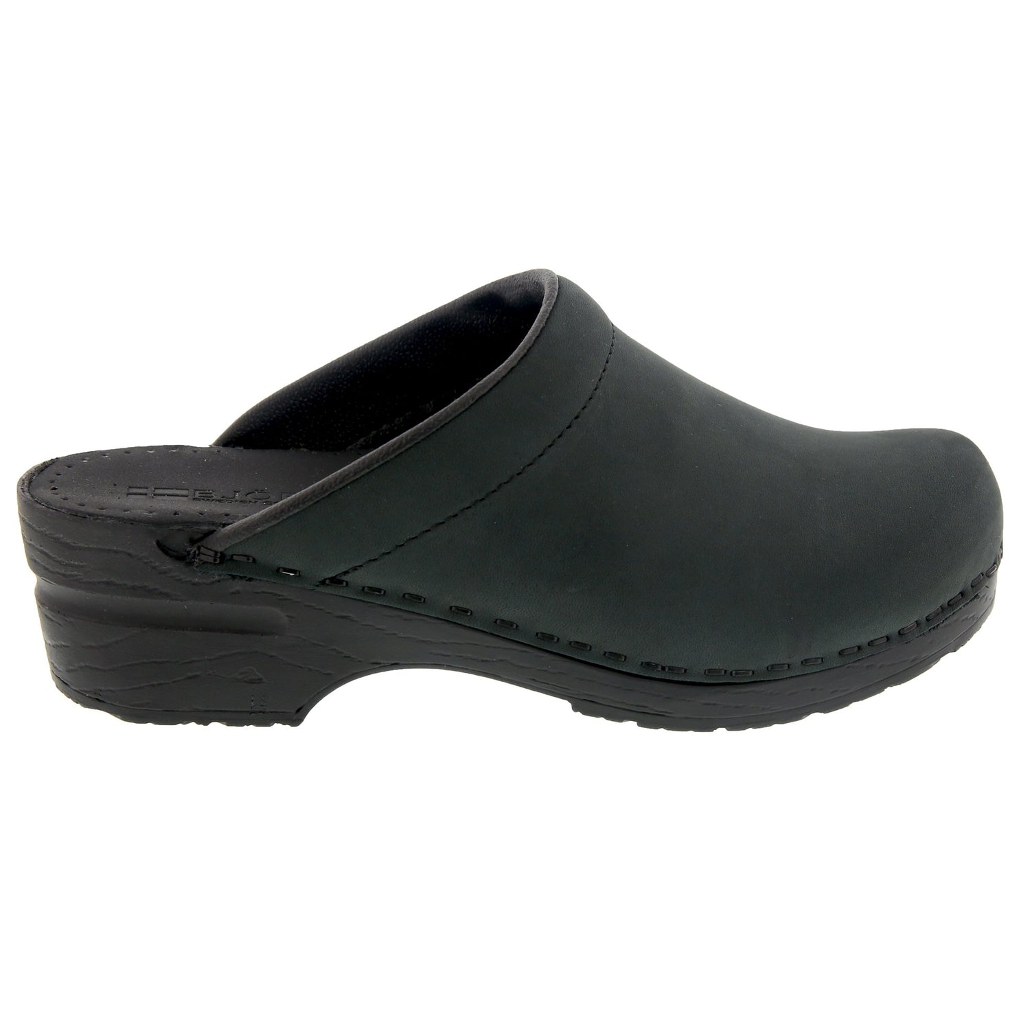SARA OPEN BACK Oiled Leather Clogs – BJORK Swedish Comfort