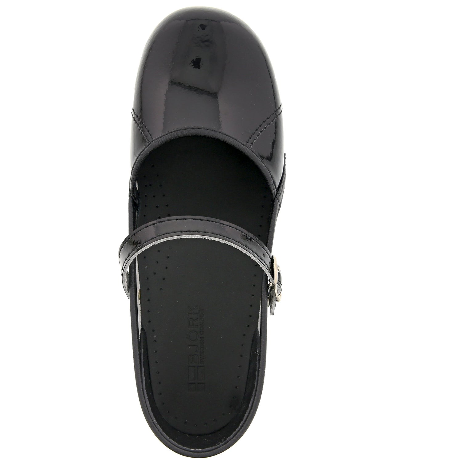 MARCELLA Mary Jane Black Patent Leather Clogs – BJORK Swedish Comfort