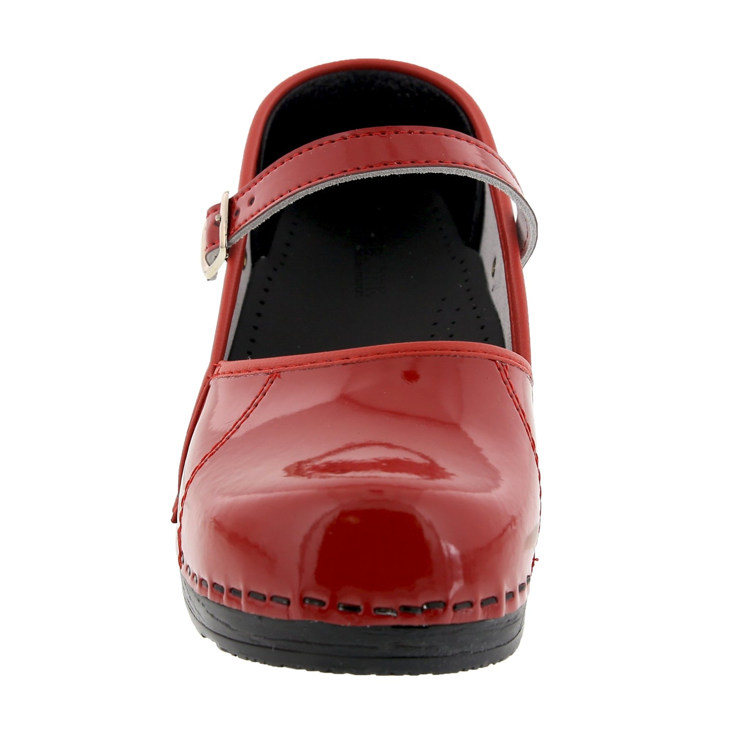 MARCELLA Mary Jane Red Patent Leather Clogs – BJORK Swedish Comfort