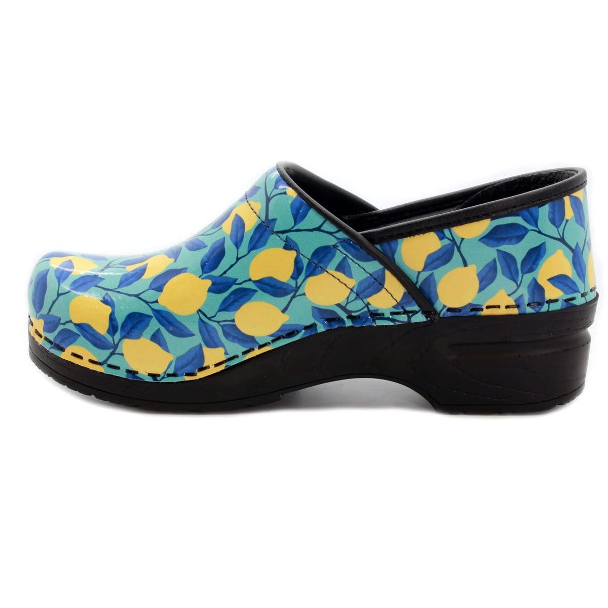 KLÄGN PROFESSIONAL Citron Printed Leather Clogs – BJORK Swedish Comfort