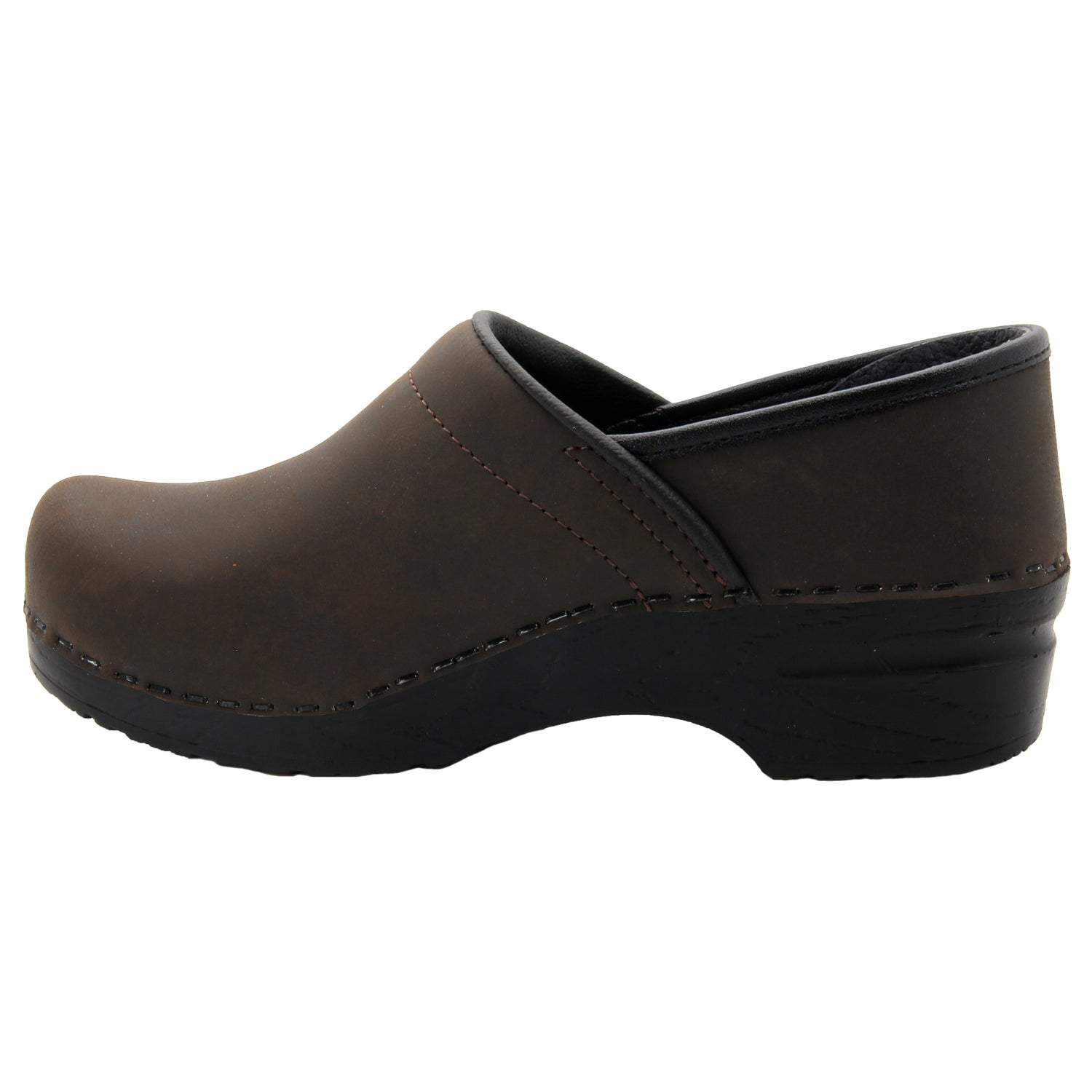 BJORK PRO LEAH in Crazy Horse Leather Clogs - Hand Made in Europe ...