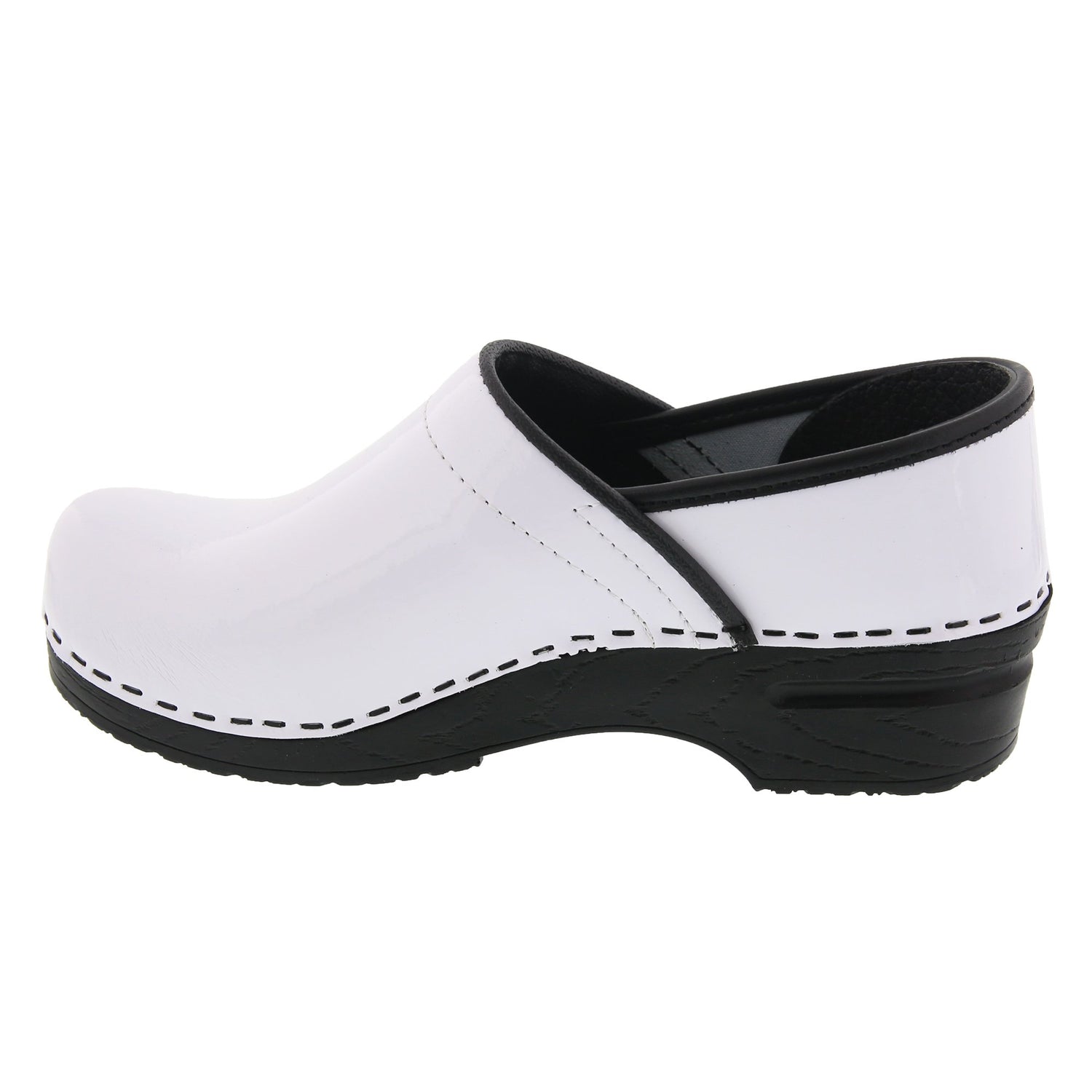 PROFESSIONAL ELSA White Patent Leather Clogs – BJORK Swedish Comfort