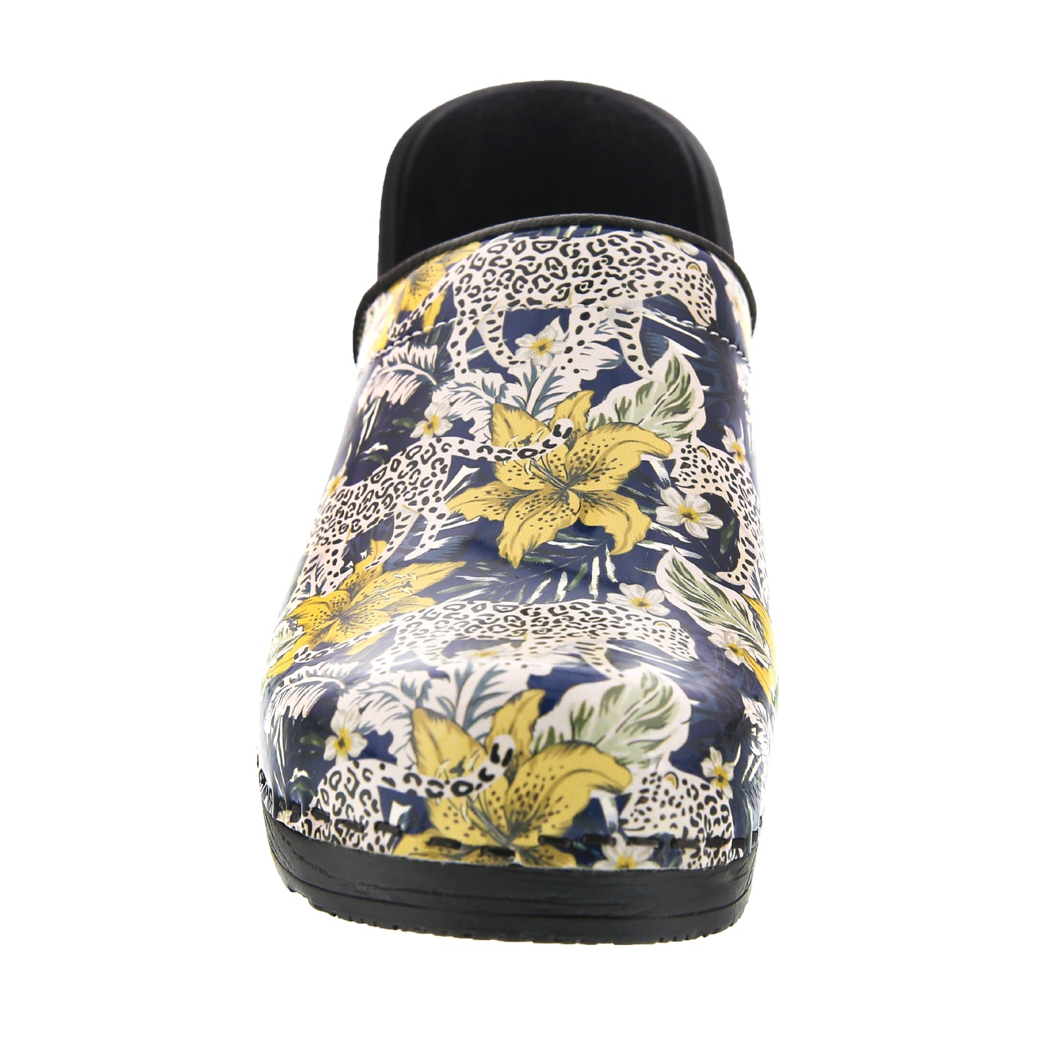 PROFESSIONAL Snow Leopard Leather Clogs – BJORK Swedish Comfort