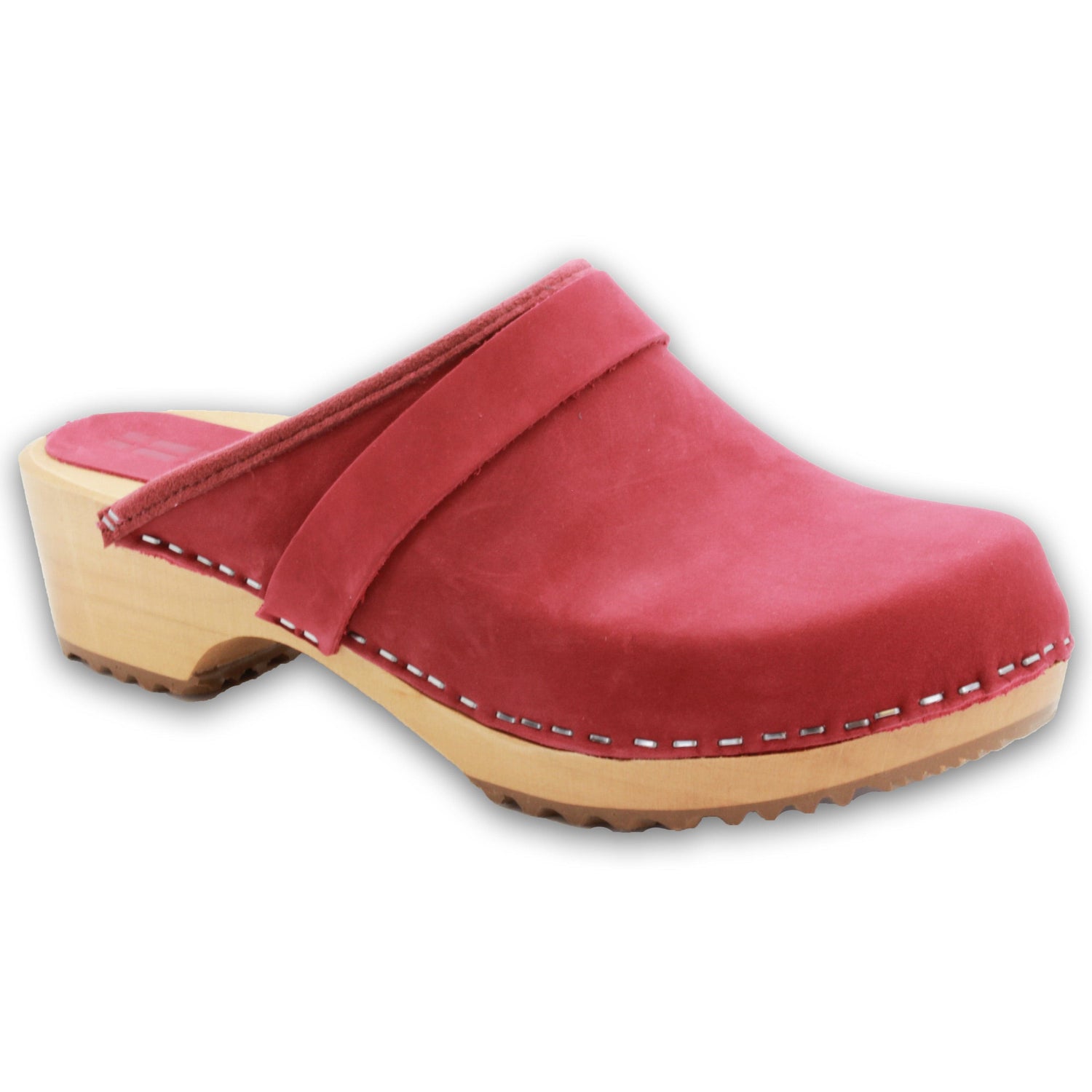 Maja Wood Open Back in Nubuck Leather – BJORK Swedish Comfort