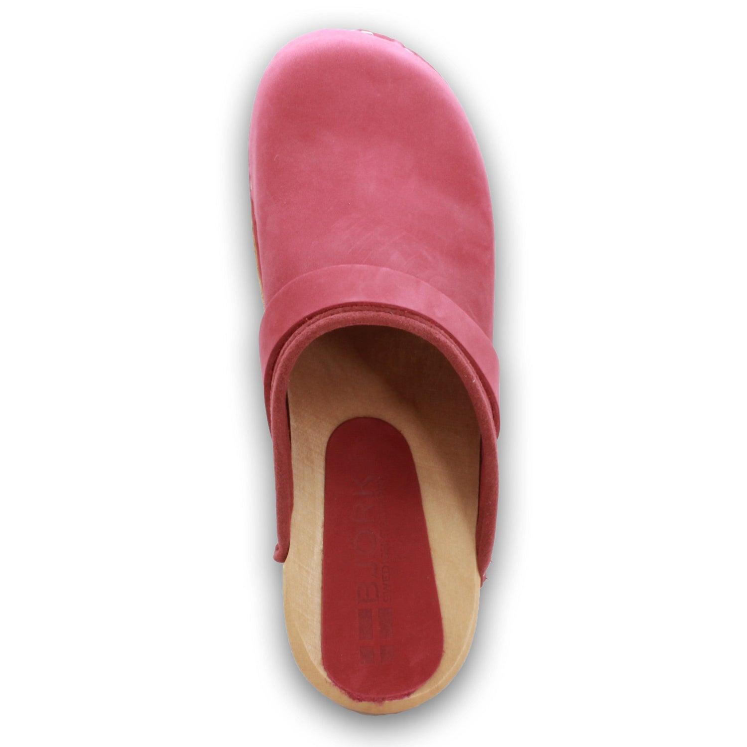 Maja Wood Open Back in Nubuck Leather – BJORK Swedish Comfort