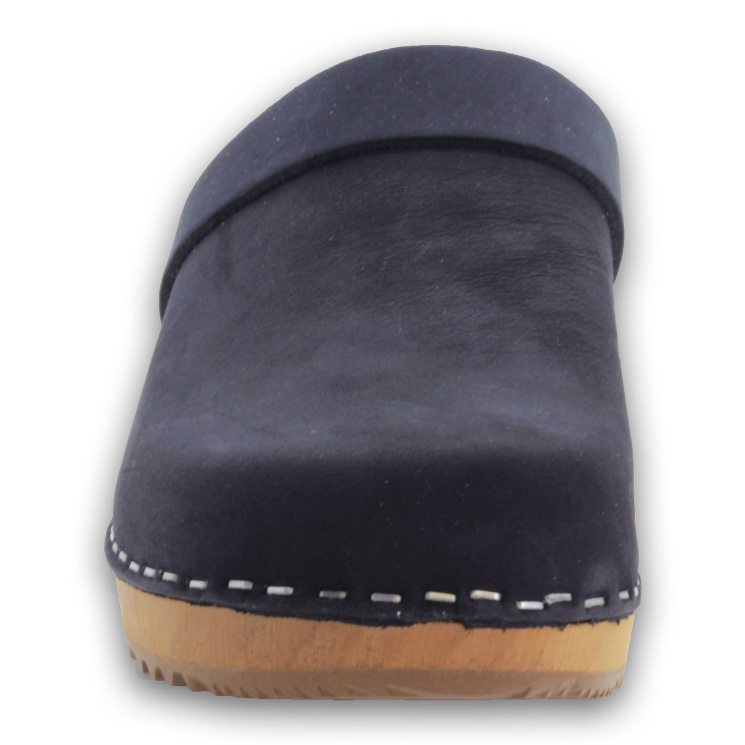 Maja Wood Open Back in Nubuck Leather – BJORK Swedish Comfort