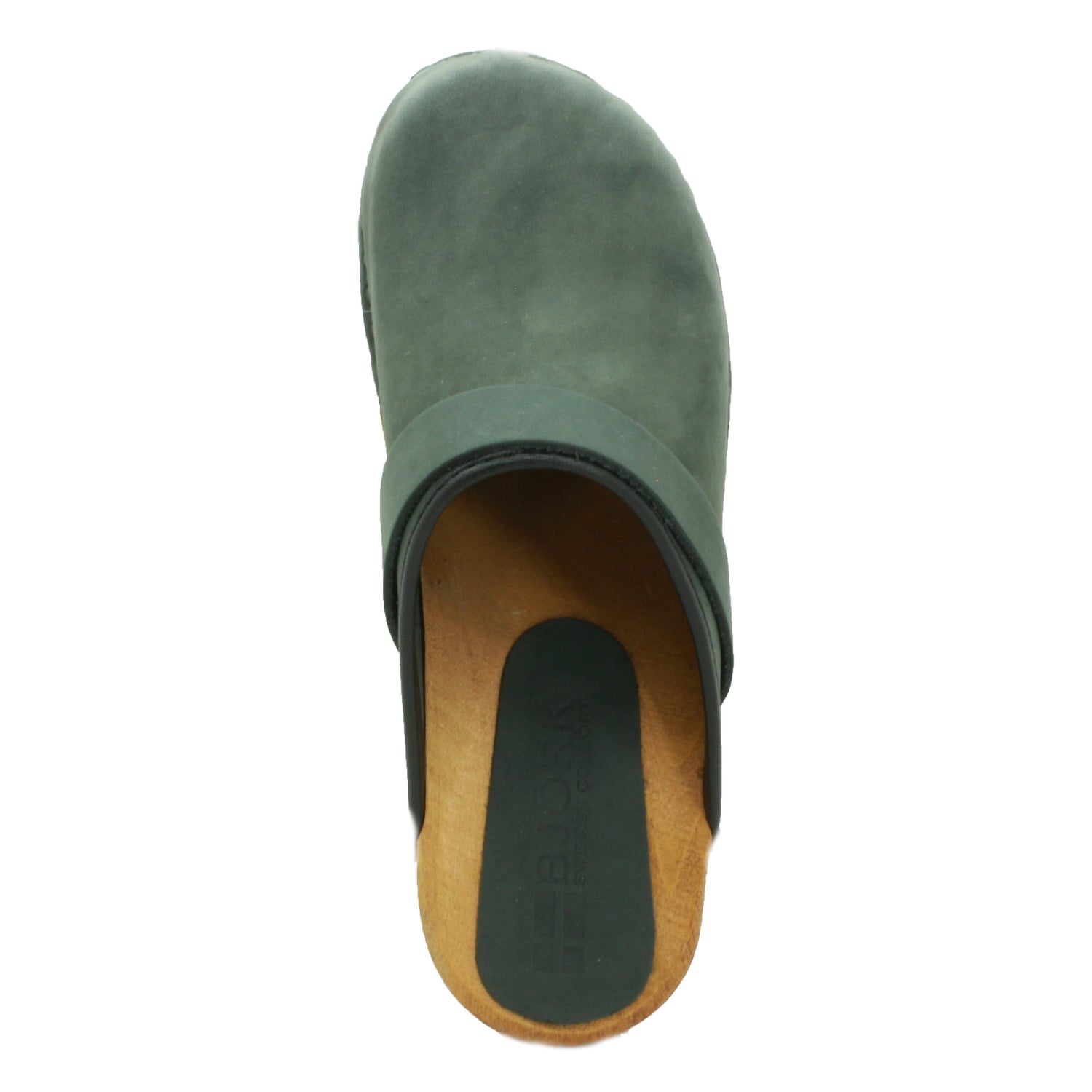 Maja Wood Open Back in Nubuck Leather – BJORK Swedish Comfort
