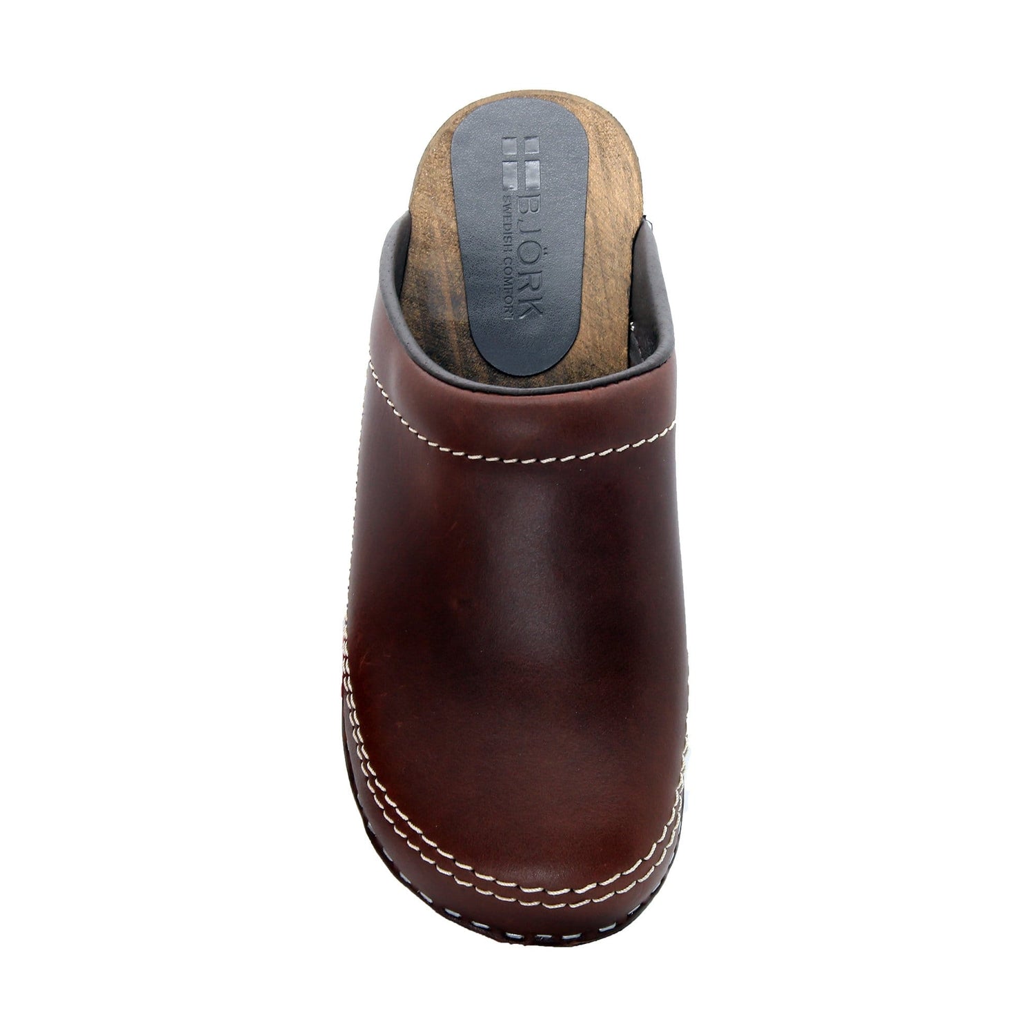 Men's Christian Wood Open Back Oiled Leather Clogs – BJORK Swedish Comfort