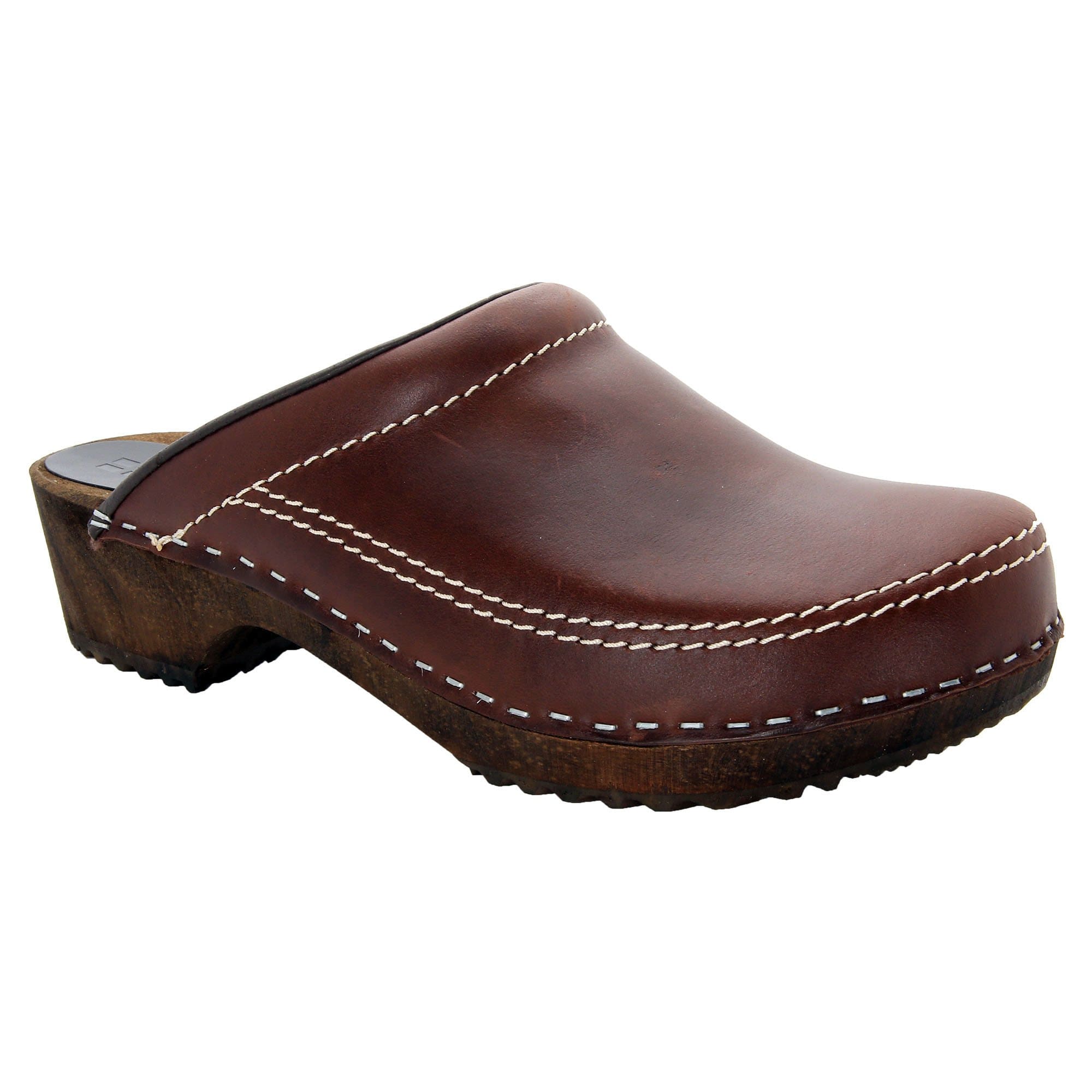 Men's Christian Wood Open Back Oiled Leather Clogs – BJORK Swedish Comfort